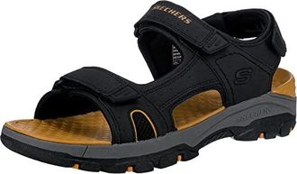 Skechers Tresmen Hirano Sandales à bout ouvert pour homme Noir synthétique Noir 43 EU, Noir/synthétique, 44