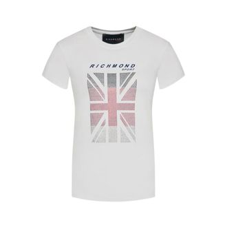 John Richmond Femme, Tops, Blanc, Taille: 34 FR T-Shirt Coupe Standard