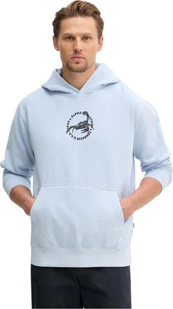Alpha Industries Herren, Sweatshirts & Hoodies, Blau, SGr&ouml;&szlig;e