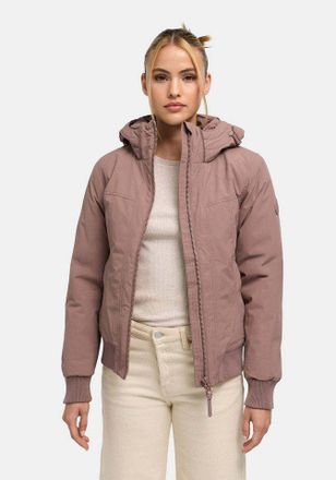 Marikoo Winterjacke Mooni 16 Gef&uuml;tterte &Uuml;bergangsjacke mit Kapuze und Kordelzug