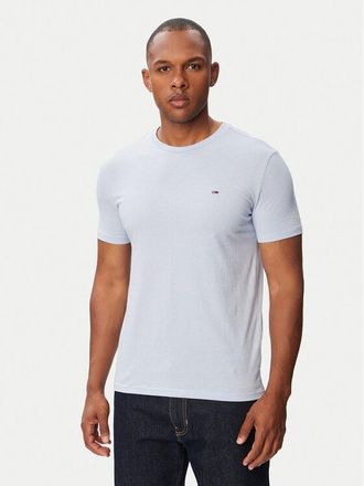 Tommy Jeans T-Shirt Jaspe DM0DM20363 Hellblau Slim Fit
