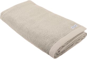 Tom Tailor Saunatuch, 80x200 cm, 100% Baumwolle/ Frottier, mit zwei Aufh&auml;ngern und Label mit Logo, COLOR BATH TOWEL Beige (Sunny Sand)
