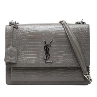 Saint Laurent Pre-owned The Sunset Shoulder Bag - Femme - Pre-owned - Gris - Taille: ONE Size
