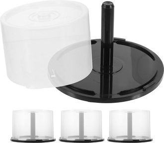 BESPORTBLE SHINEOFI 4 St&uuml;ck Pack CD/DVD Aufbewahrungsboxen aus Kunststoff Transparente Disc Organizer mit 50 St&uuml;ck Kapazit&auml;t Platzsparend und Robust f&uuml;r Zuhause 