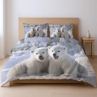 Generic Bettw&auml;sche 155 x 220 cm 3teilig Wei&szlig; - Bettbezug 155 x 220 cm 2er Set mit Kissenbez&uuml;ge 80x80 cm Atmungsaktiv Leicht Anti-Pilling bettw&auml;sche mit Rei&szlig;ve