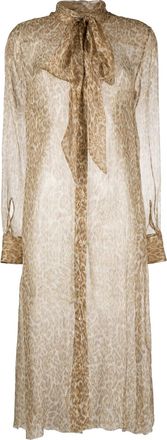 Ermanno Scervino Knielanges Kleid - Animal