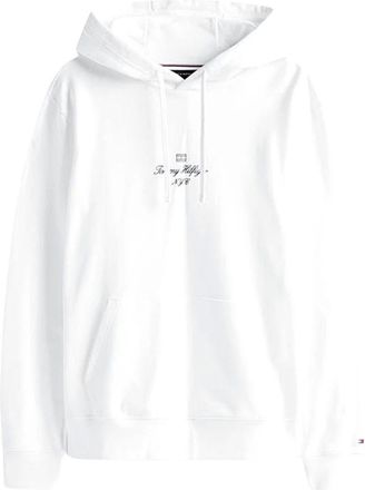 Tommy Hilfiger Homme, Sweatshirts et sweats &agrave; capuche, Blanc, Taille: 2XL Felpa
