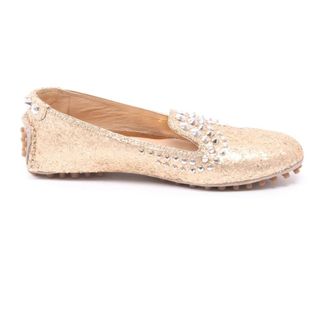 Car Shoe Glitter Studded Loafer Schuh - - Shoes - Damen - Gelb - 36 1/2 EU