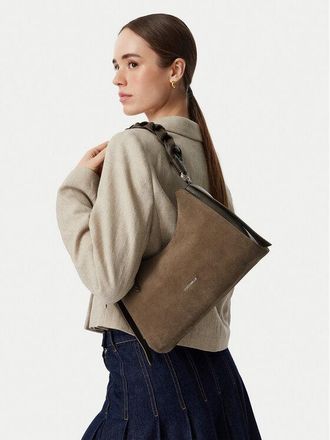 Coccinelle Handtasche P6P Boheme Suede Bimaterial E1 P6P 13 03 01 Khakifarben