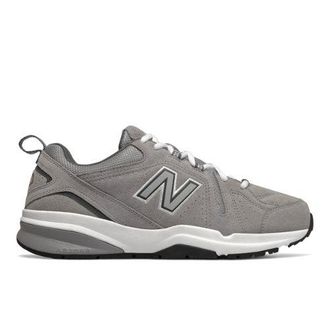 New Balance Homme 608v5 en Gris/Blanc, Cuir, Taille 42.5 Extra-Large