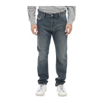 Diesel Homme, Jeans, Gris, Taille: M Passants de ceinture Denim 5 poches Coupe Droite D&eacute;lav&eacute;
