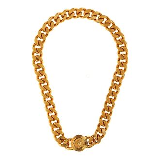 Versace Homme, Accessoires, Jaune, Taille: ONE Size Medusa Chain Necklace