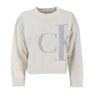 Calvin Klein Rundhalspullover - - Knitwear - Damen - Wei&szlig; - S