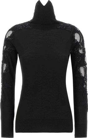 Ermanno Scervino Pull Col Roul&eacute; - Noir