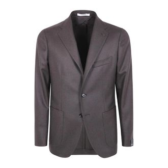 Tagliatore Wollmischungsblazer - - Jackets - Herren - Braun - 2XL