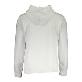 Calvin Klein Organic Cotton Logo Embroidery Hoodie - White