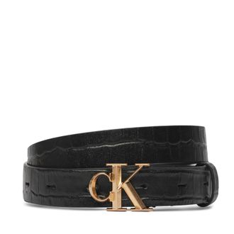 Calvin Klein Dameng&uuml;rtel Calvin Klein Facet Ck Buckle Pebble LV04F7102G Schwarz