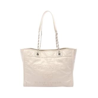 Chanel Pre-owned Deauville Leder Tote Bag - - Pre-owned - Damen - Beige - ONE SIZE