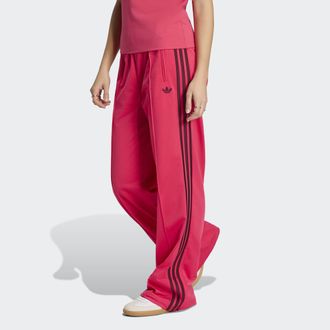 adidas Sporthose ADIDAS ORIGINALS FIREBIRD, LOCKER GESCHNITTEN, Damen, Gr. XL, N-Gr, pink (power pink, maroon, normal, gr.), Obermaterial: 100% Polyester, Ho