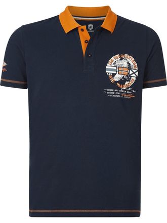 Jan Vanderstorm Herren Poloshirt Rando dunkelblau, 4XL (XXXXL) - 68/70