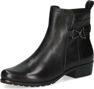 Caprice Caprice Damen Stiefeletten aus Leder Kleiner Absatz, Schwarz (Black Nappa), 36.5 EU