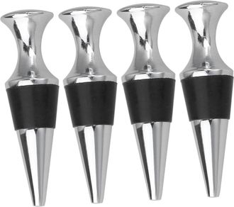 TOPBATHY 4 St&uuml;ck Weinstopfen Aus Metall Party Weinkorken Rotweinstopfen Weinstopfen Versiegelung