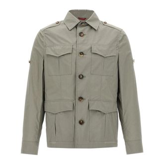 Brunello Cucinelli Safari-Jacke - - Jackets - Herren - Gr&uuml;n - XL