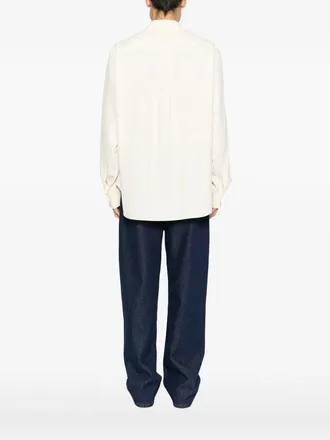 The Row Silk Point-Collar Shirt
