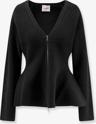 Nude Wool blend cardigan - NUDE - gender_Woman