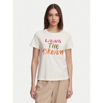 Vero Moda T-Shirt Jida 10340948 Wei&szlig; Regular Fit