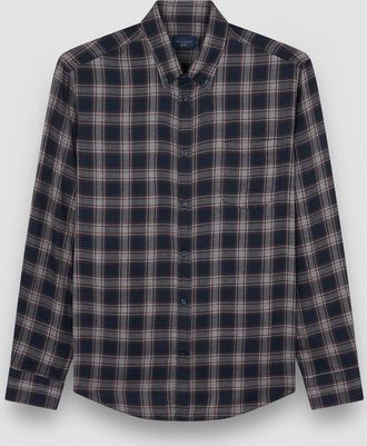 Paul & Shark Flanellhemd mit Brusttasche und Check-Muster in