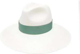 Borsalino unisex, Accessoires, Blanc, Taille: M Sophie Straw Hat