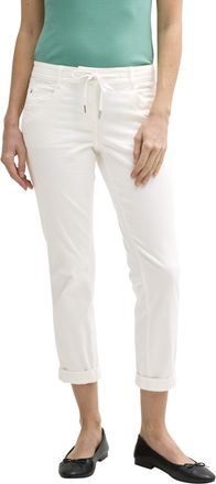 Tom Tailor Damen 1040963 Tapered Fit Hose, 10332-off White, 40W / 28L
