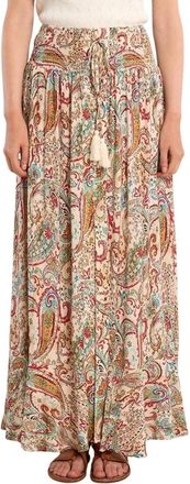 Molly Bracken Femme, Jupes, Multicolore, Taille: 38 FR Gonna Lunga Fantasia Fiori