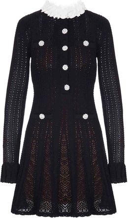 Self Portrait Kurzes Kleid - Schwarz