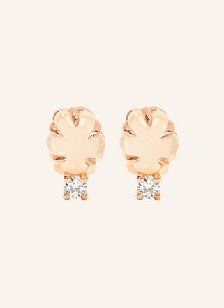 Vieri Vieri Ohrstecker Wolke Milchquarz Brillant rosegold