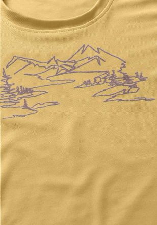 Maier Sports T-Shirt Wilma Print Damen Kurzarmshirt, leichtes Sommer Funktionsshirt, Rundhals, Reg Fit