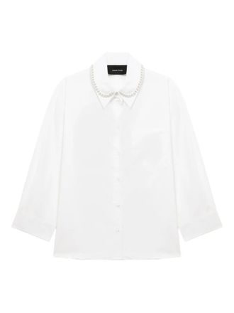 Simone Rocha chemise à perles - Blanc