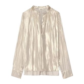 Zadig&Voltaire Tink Satin-Bluse - - Blouses & Shirts - Damen - Gelb - M