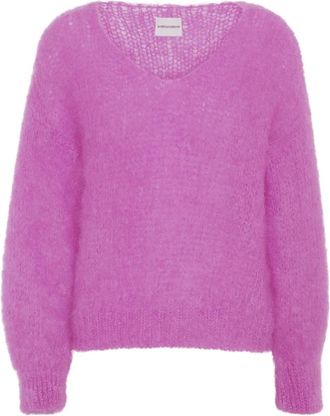 Americandreams Americandreams, Femme, Pulls, Violet, Taille: 40 FR Milana LS Mohair Knit