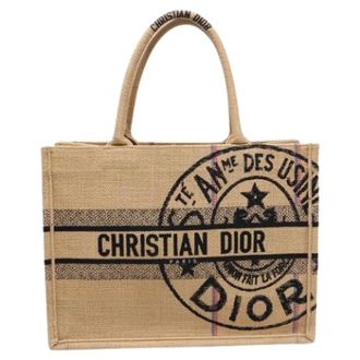 Dior Pre-owned Toile sacs-dior - Femme - Pre-owned - Beige - Taille: ONE Size