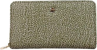 Borbonese Femme, Accessoires, Vert, Taille: ONE Size Classica Grand Portefeuille Zipp&eacute;