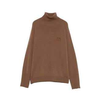 Ermanno Scervino Col roul&eacute;s - Femme - Pulls - Brun - Taille: 36 FR