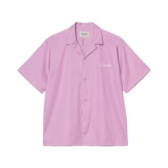 Carhartt Work in Progress S/S Delray Shirt - - Shirts - Herren - Lila - L