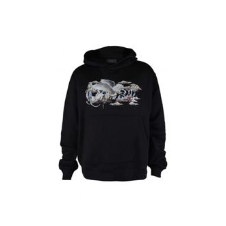 Amiri Homme, Sweatshirts et sweats &agrave; capuche, Noir, Taille: 3XL Pegasus Script Sweat &agrave; capuche