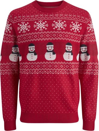 Jack & Jones Jjxmas Andrew Knit Crew Neck