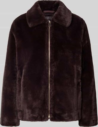 Christian Berg Regular Fit Jacke aus Kunstfell mit Umlegekragen