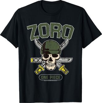OnePiece Strohhut Pirat Hunter Roronoa Zoro Logo Anime T-Shirt