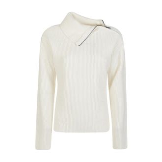 P.A.R.O.S.H. Ladybird Long Sleeve Sweater - - Knitwear - Damen - Beige - S