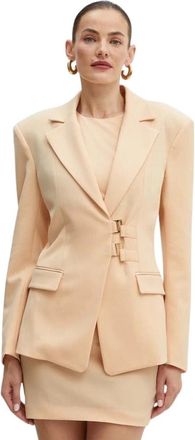 Patrizia Pepe Femme, Vestes, Beige, Taille: 38 FR Giacca